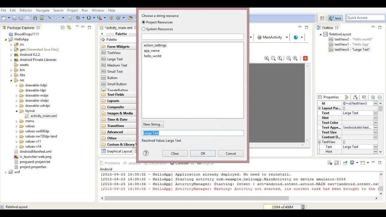 How To Create Android App In Eclipse Youtube