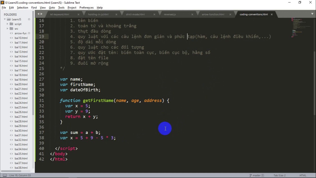 Javascript Coding Conventions Youtube