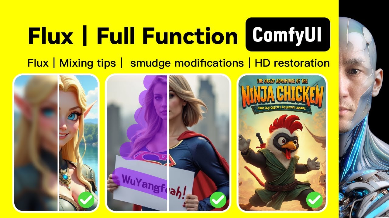 Comfyui Flux Full Function High Resolution Repair Image Raw Flux 1 Dev