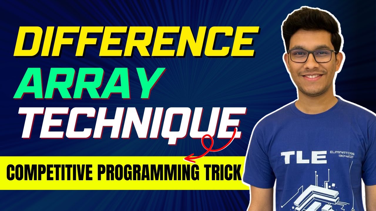 Difference Array Technique Tutorial Range Updates Competitive