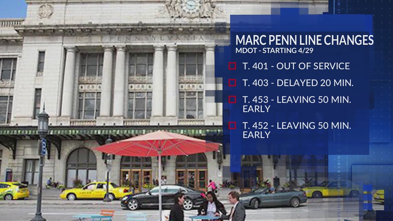 Significant Marc Penn Line Schedule Changes To Begin Youtube