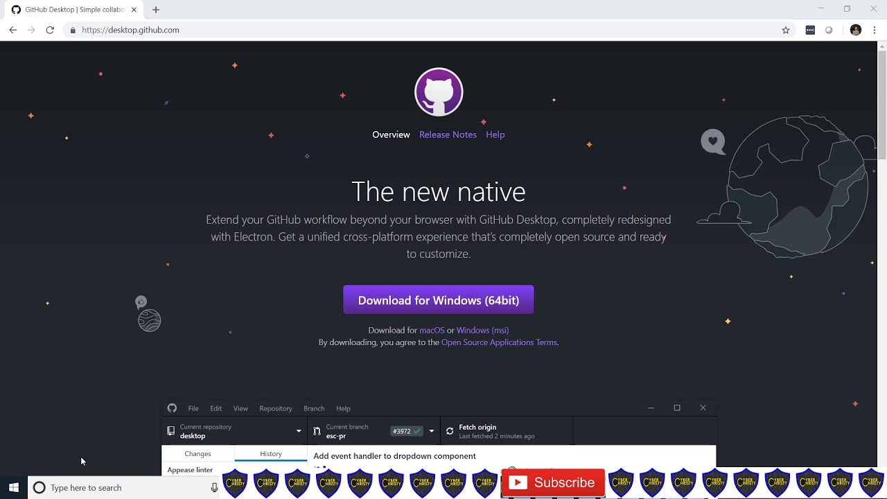 Download Github Desktop Windows 10 Youtube