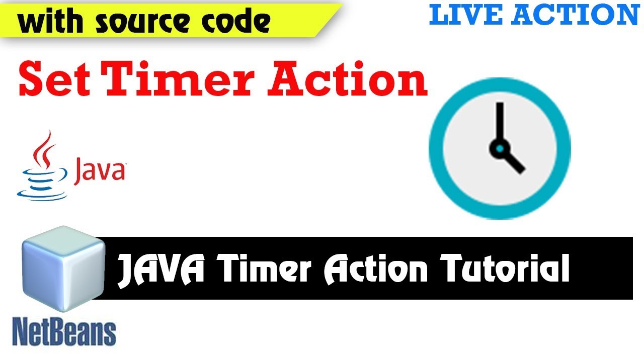 Java Netbeans Live Action Timer Java For Beginners Tutorial Youtube