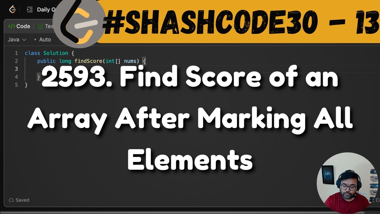 2593 Find Score Of An Array After Marking All Elements Leetcode