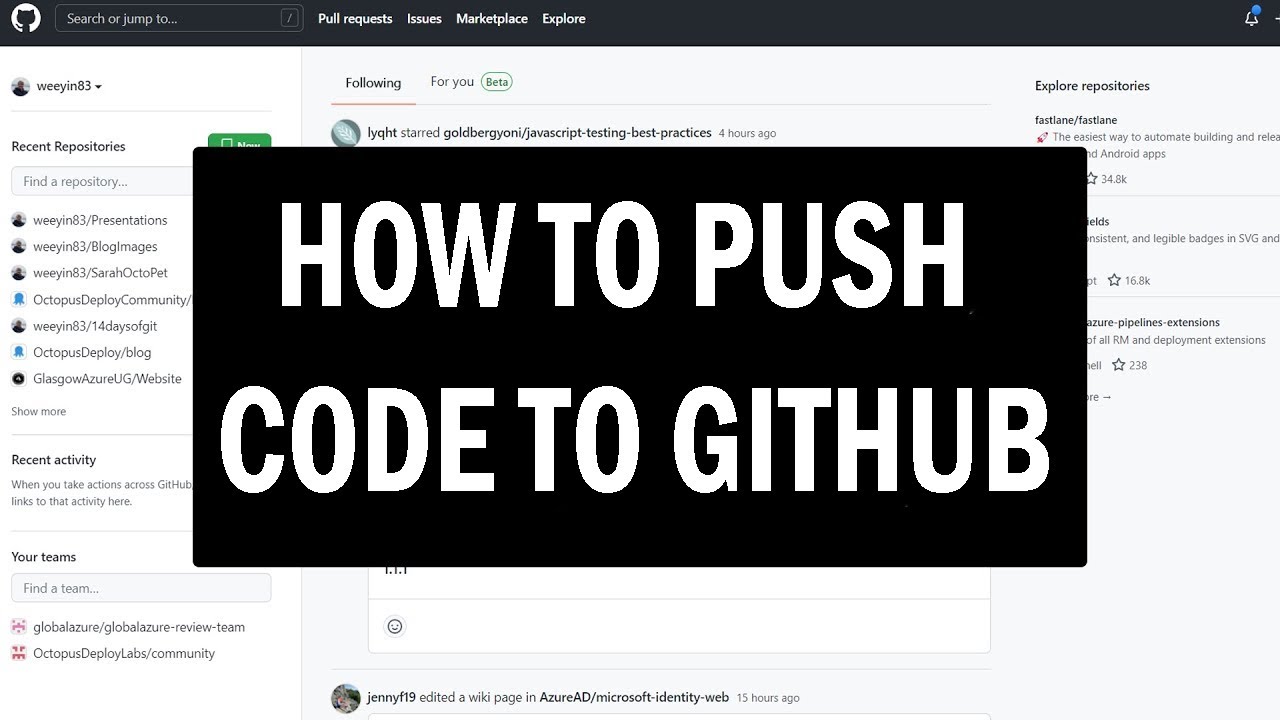 How To Push Code To Github 2024 Tutorial Youtube