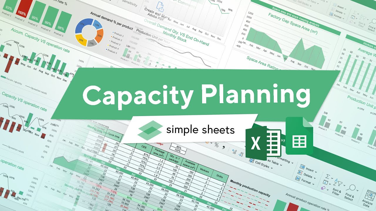 Capacity Planning Excel Template Step By Step Video Tutorial By Simple