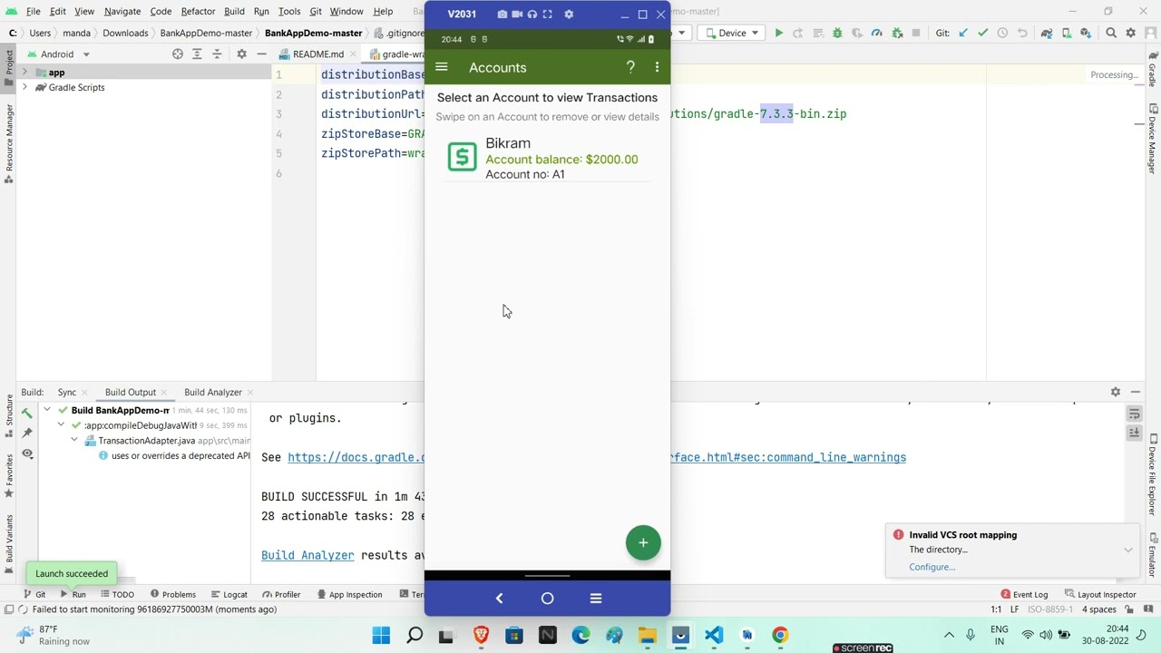 Banking Transaction Application In Android Studio Java Banking