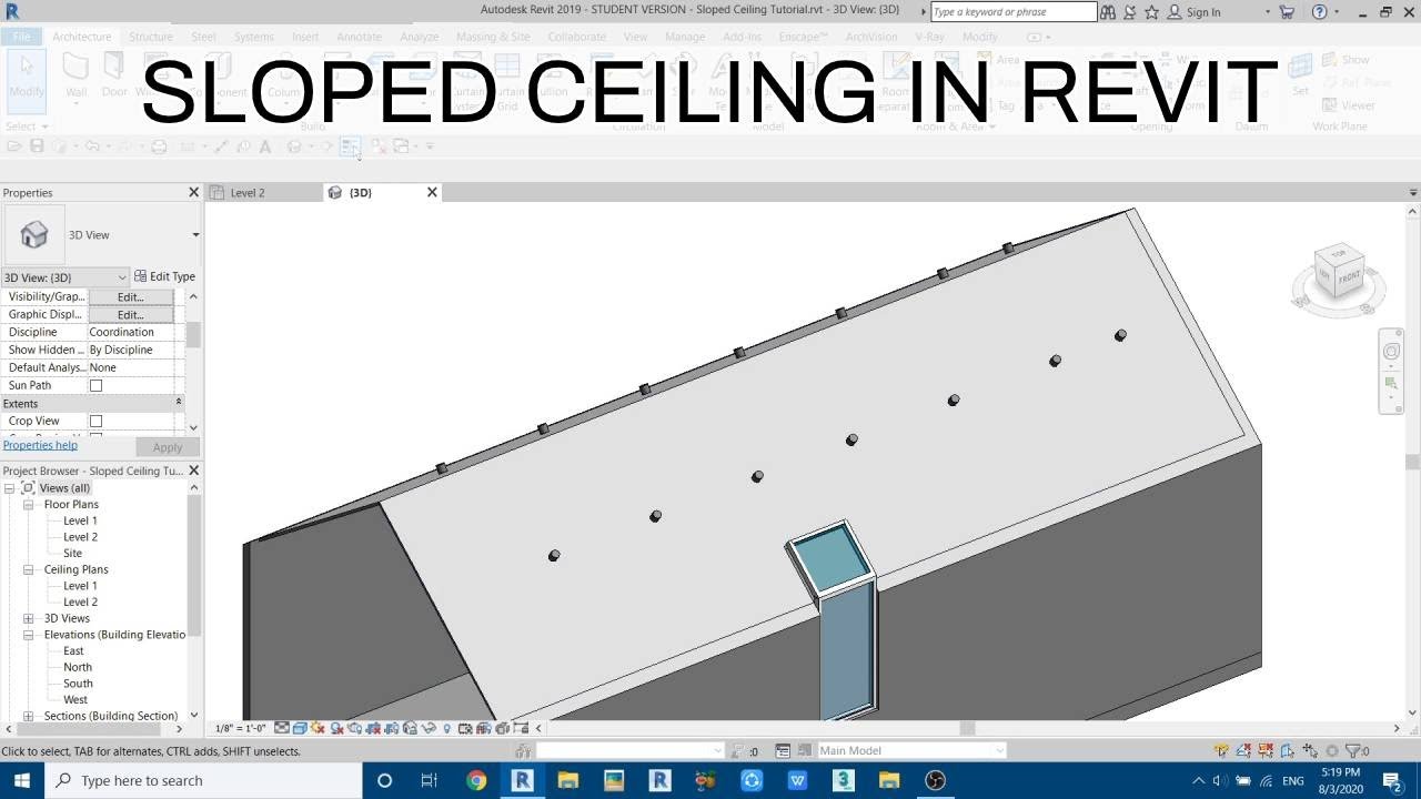Sloped Ceiling Lighting Fixtures Revit Shelly Lighting