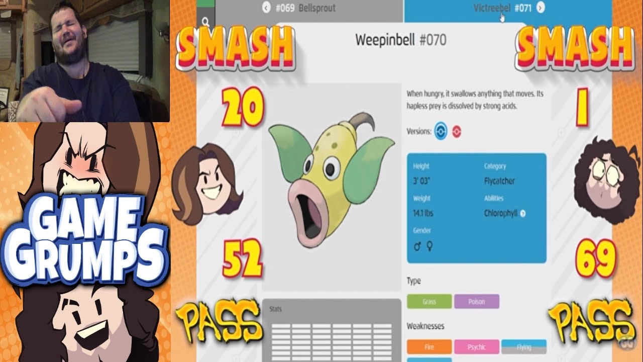 Scourge Reacts To Pokemon Smash Or Pass 1 386 Game Grumps Youtube