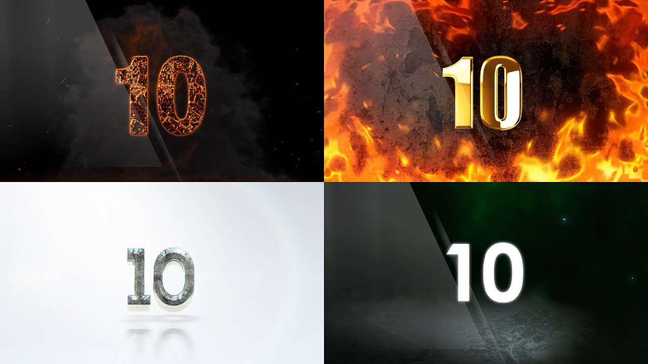 Fire Flame 10 Seconds Countdown Youtube