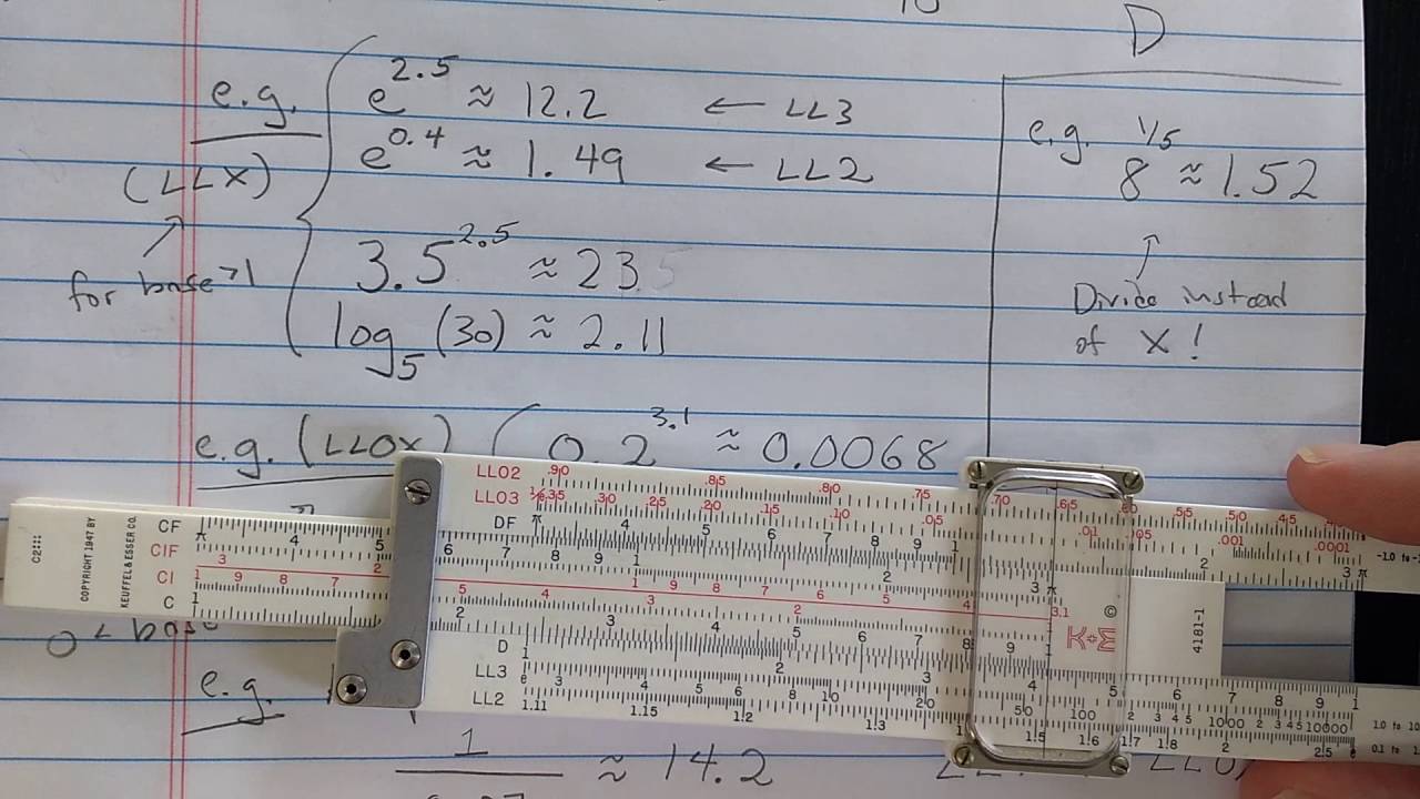 Log Log Ll Ll0 Scales In Detail Youtube