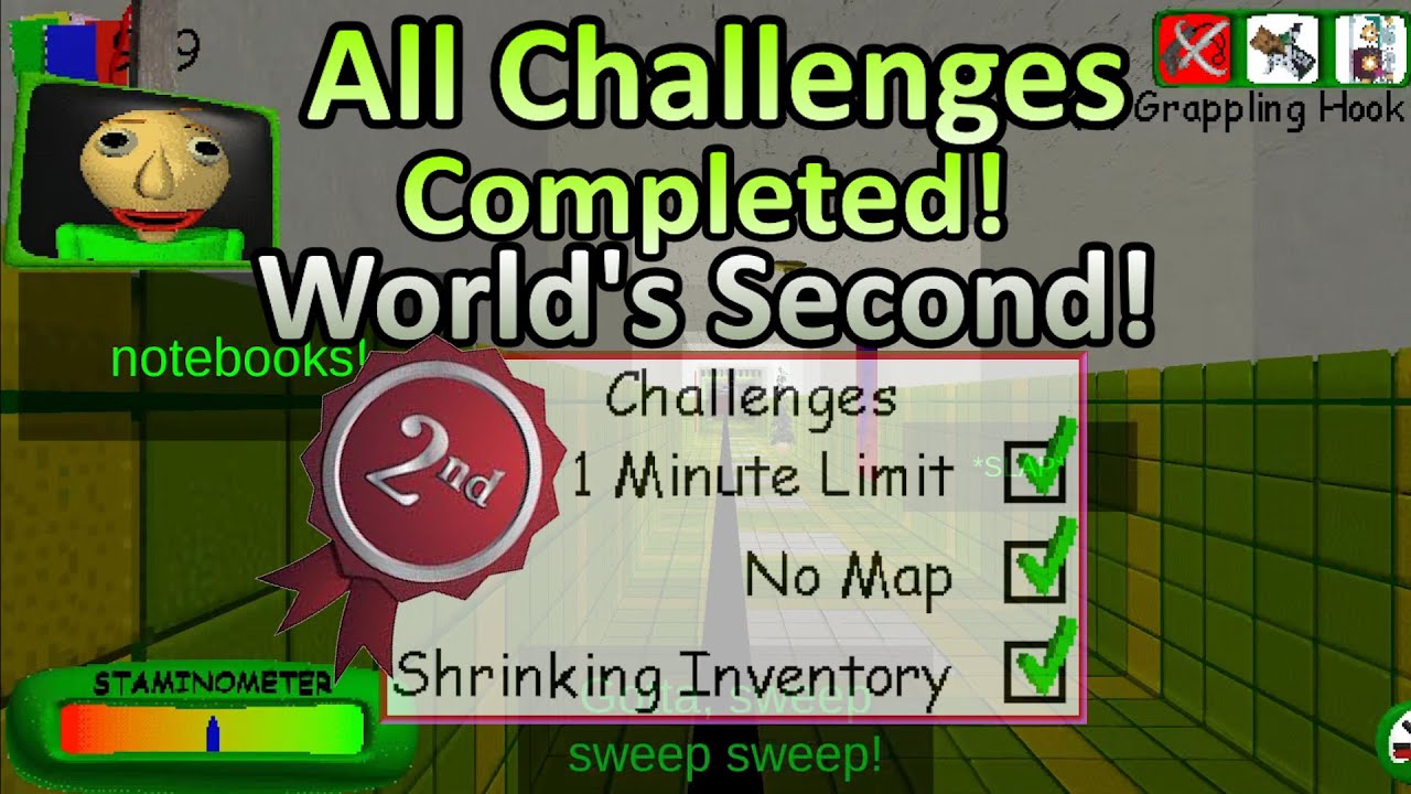 World S Second Baldi S Basics Plus V0 11 Pre Release All Challenges