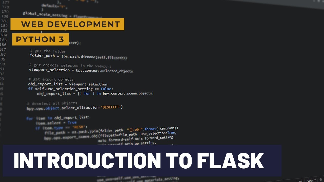 Flask For Beginners E01 Youtube