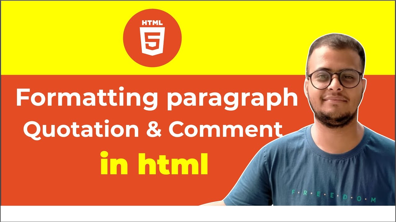 Formatting Text Quotation Comment In Html Html Tutorial For