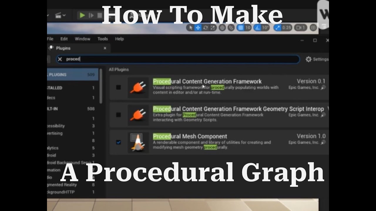 Unreal Engine Procedural Generation Graph Tutorial Pcg Youtube