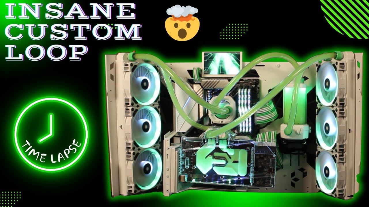 Absolutely Crazy Custom Water Cooled Gaming Pc Time Lapse Youtube