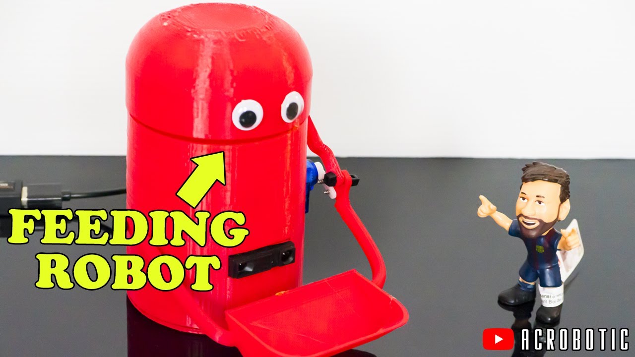 Esp8266 Trash Eating Arduino Robot 2y0a21 Sg90 Youtube