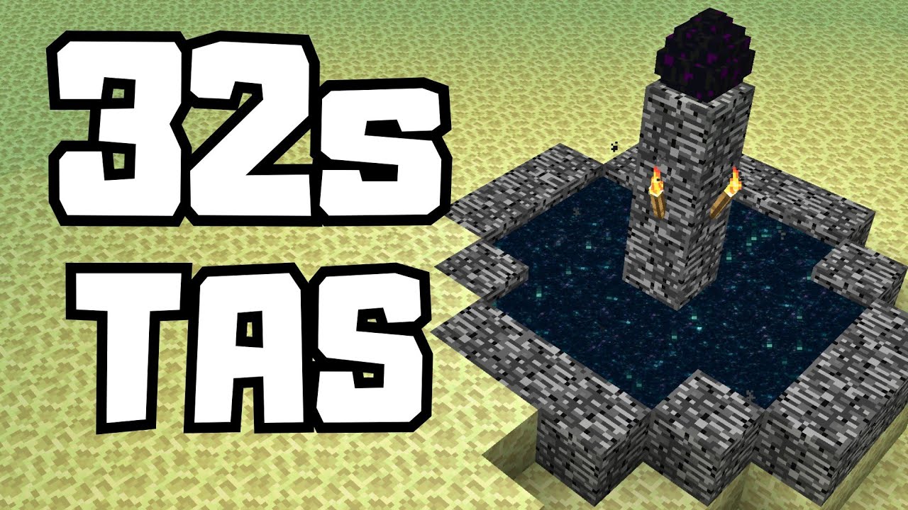 Minecraft Beaten In 32 Seconds Glitchless Tas Youtube