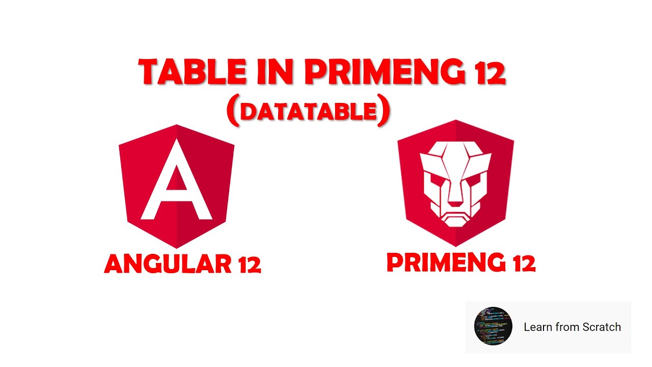 Table Datatable In Primeng 12 Youtube