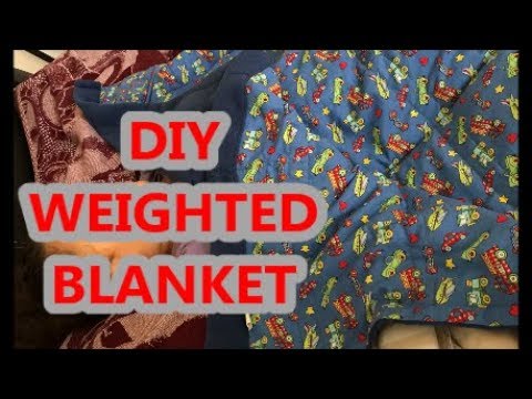 How To Make A Weighted Blanket Diy Easy Tutorial Kids Weighted