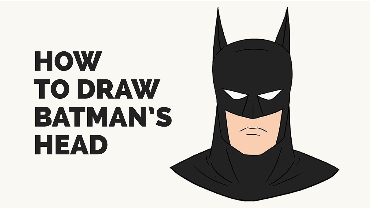 Batman Cartoon Face Drawing