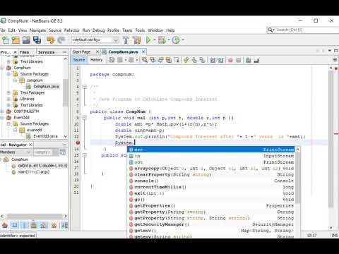 Java Program To Calculate Compound Interest Youtube
