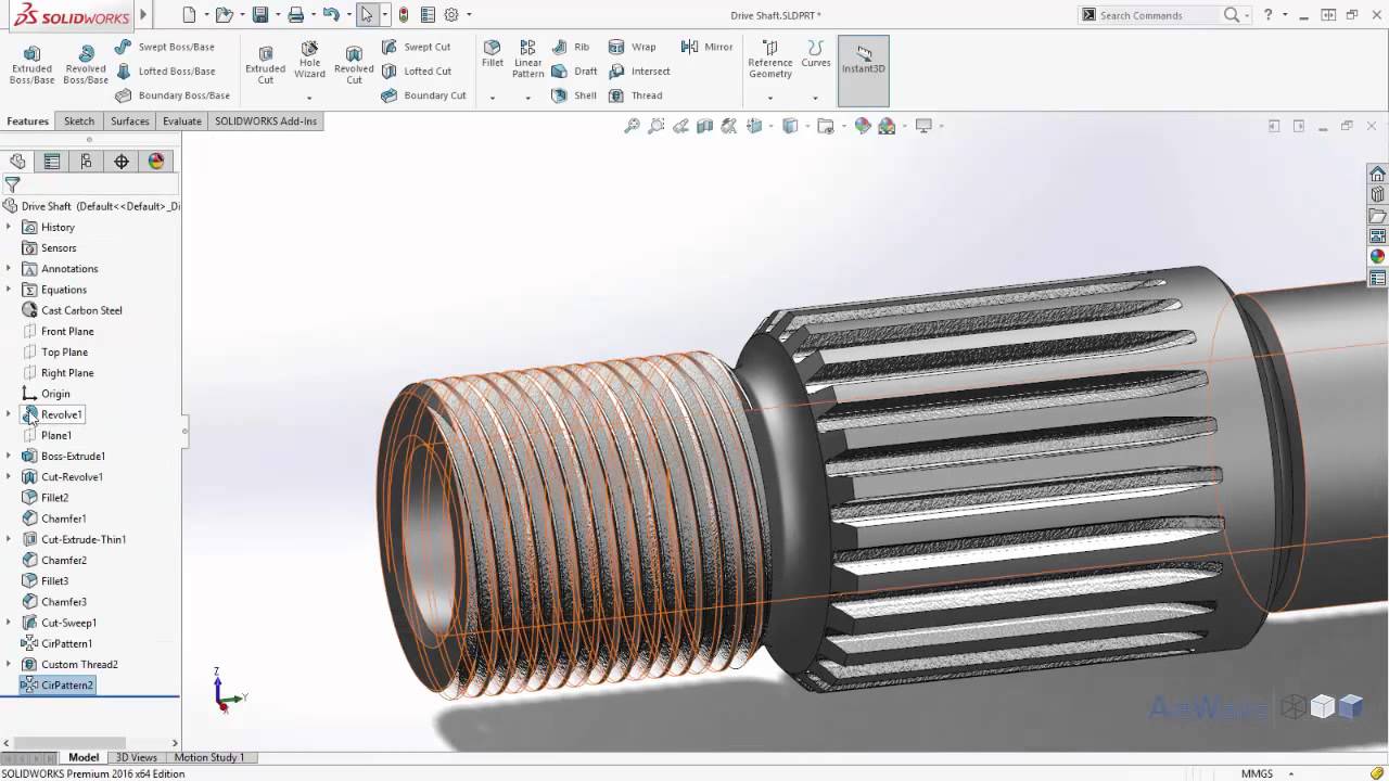 Araworks Novedades Solidworks 2016 Roscas Youtube