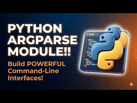 Argparse Module In Python In ह द 5 Youtube