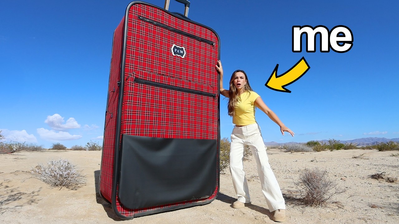 Surviving Using World S Largest Suitcase In The Desert Videoblogs