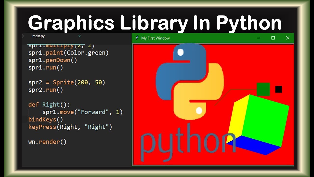 Python Tutorials For Beginners Graphics Library In Python Youtube