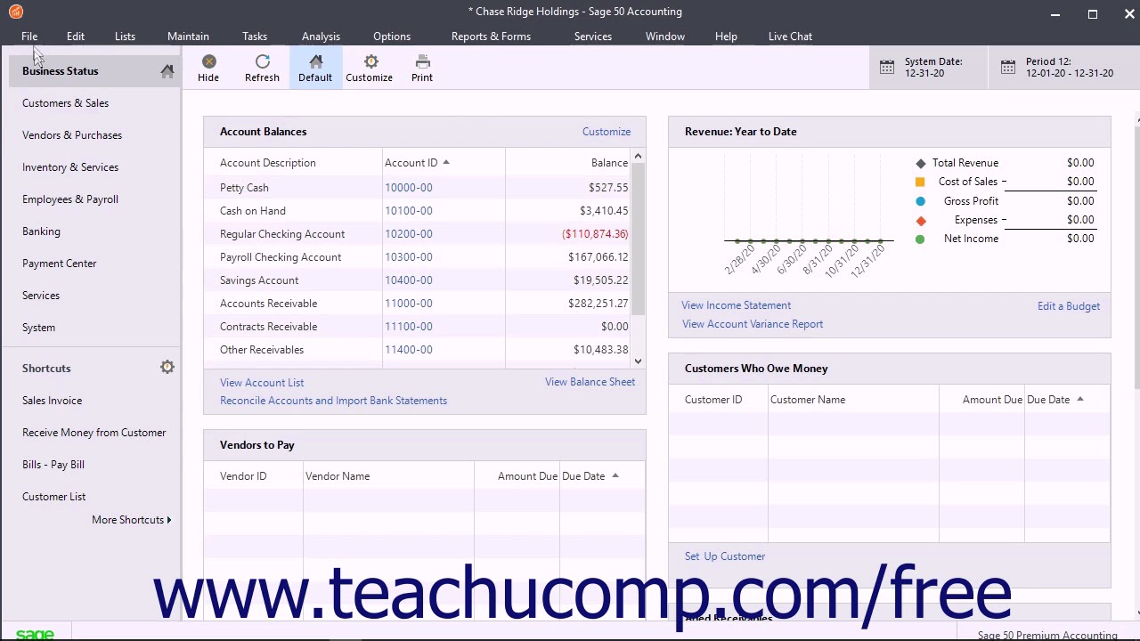 Sage 50 2018 Tutorial Data Verification Sage Training Youtube