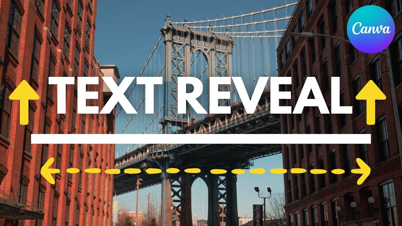 Text Reveal Animation Effect Canva Tutorial Youtube
