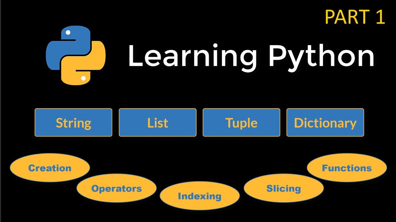 Python String List Tuple Dictionary Youtube