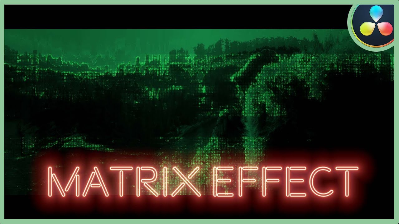 How To Make The Matrix Effect Davinci Resolve 17 Free Plugin Youtube