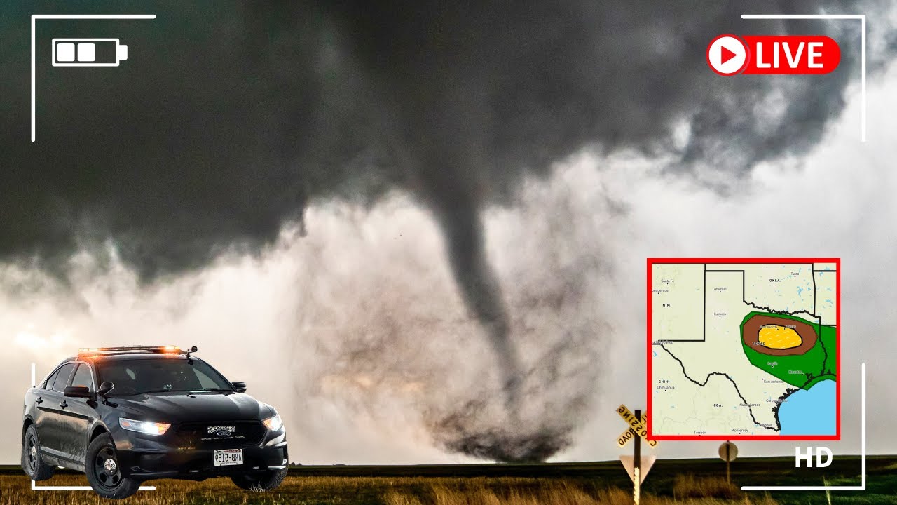 рџ ґlive Storm Chaser Hunting For Tornadoes And Huge Hail Again In
