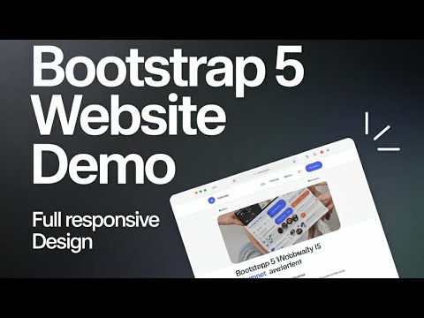Complete Responsive Website Using Bootstrap 5 Html Css Javascript