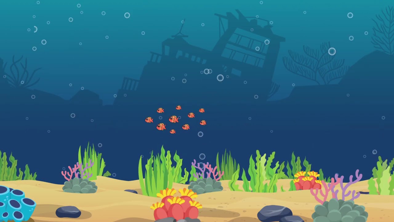 Underwater Background Cartoon 2d Animation Youtube
