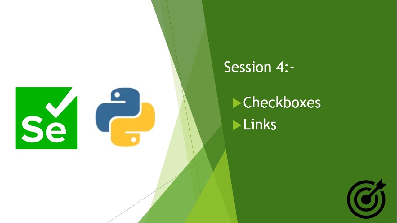 Automation Selenium With Python Session 4 Links Checkboxes Youtube