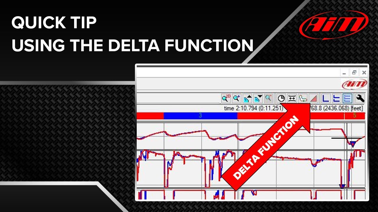 Aim Race Studio Analysis Quick Tip Using The Delta Function Youtube