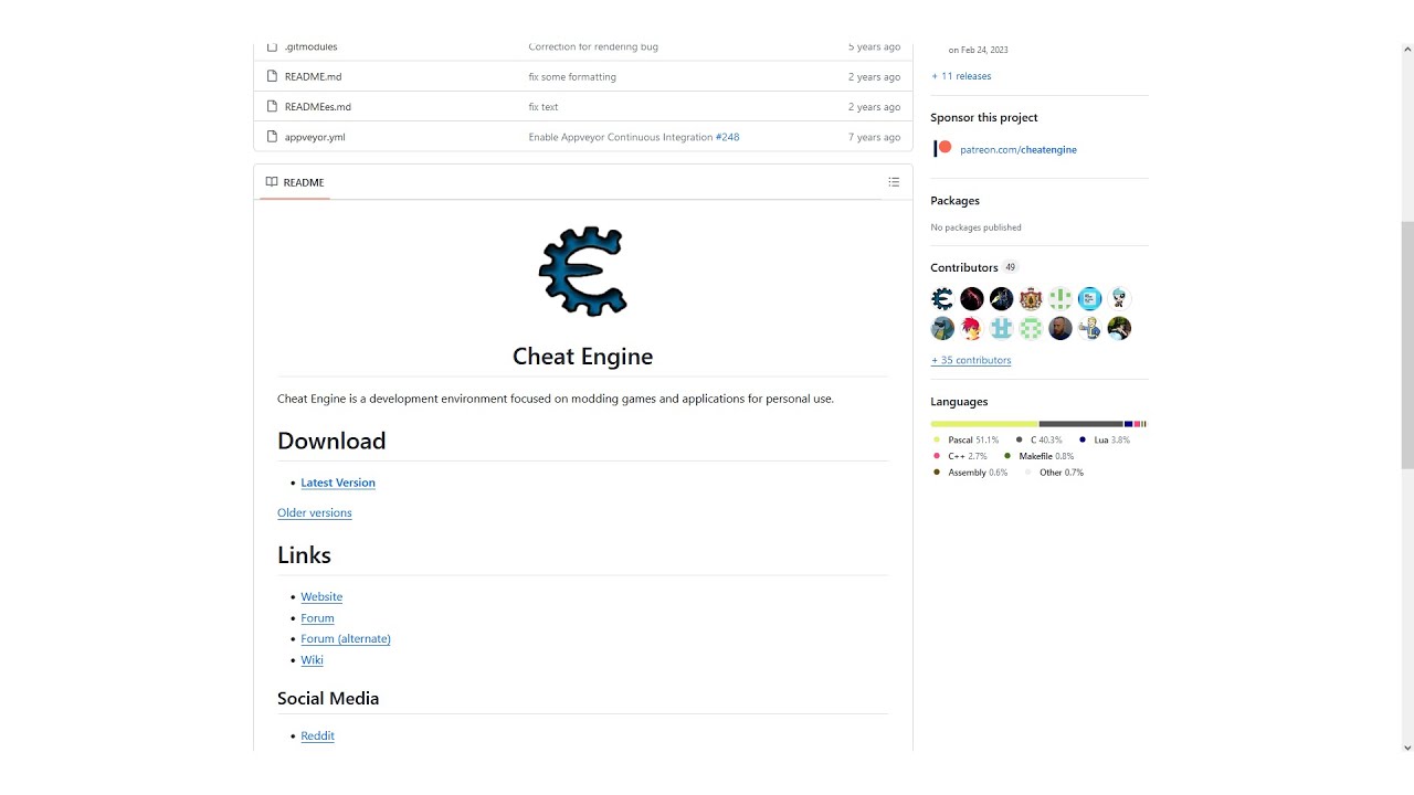 How To Compile Cheat Engine 7 5 From Github Master Branch Youtube