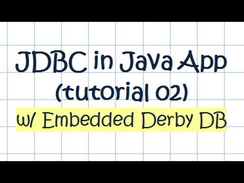 Embedded Derby Database In Java Application Tutorial Youtube