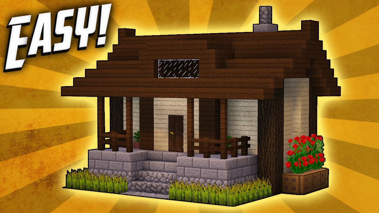 Minecraft How To Build A Small Survival House Tutorial 5 Youtube