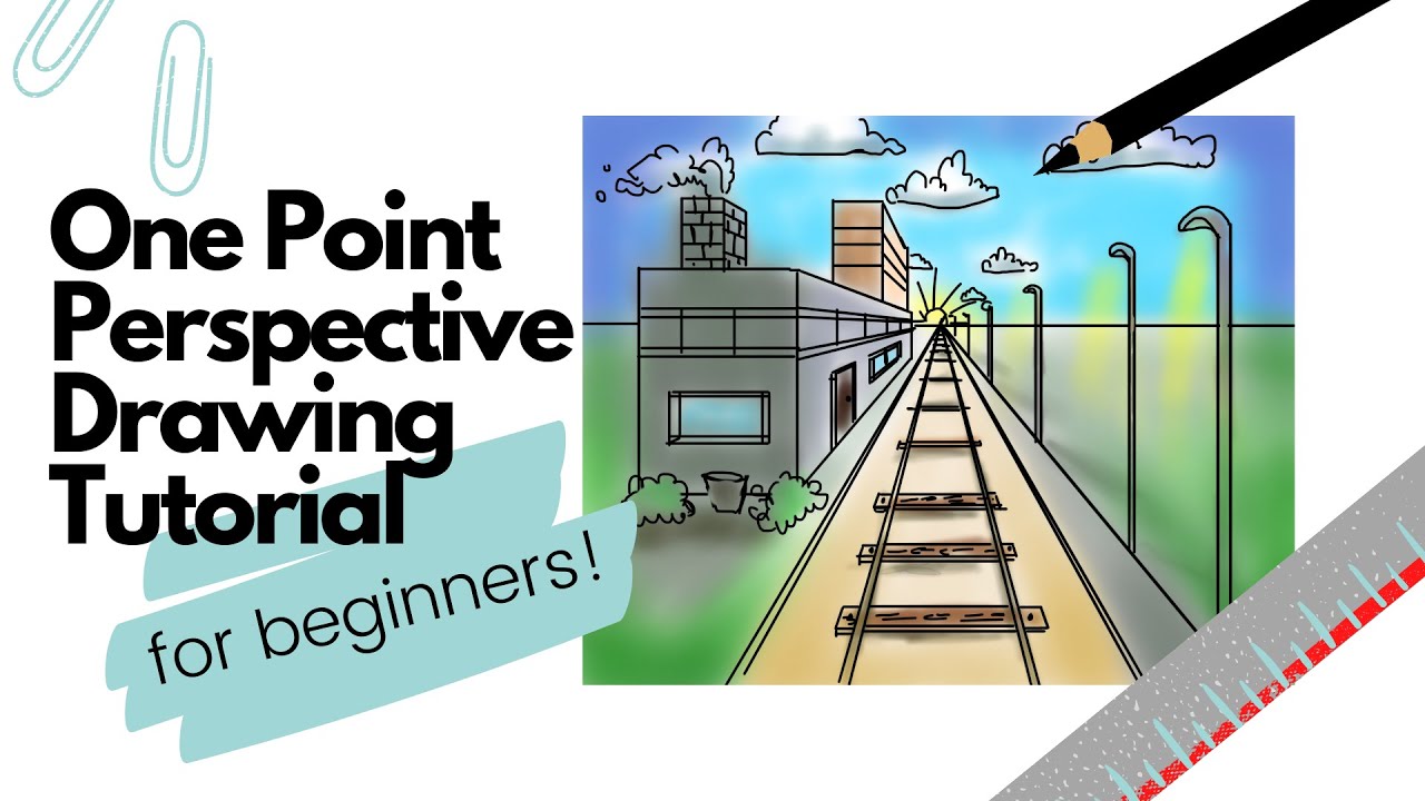 One Point Perspective Tutorial For Beginners Youtube
