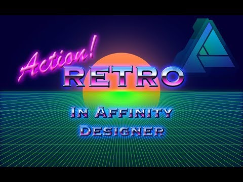 Affinity Designer Sci Fi Retro 1980 Style Tutorial Youtube