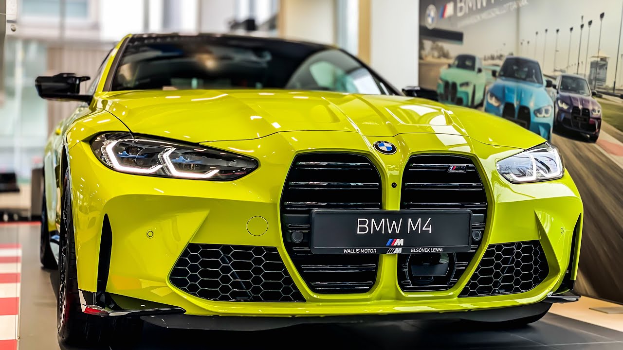 Bmw M4 Yellow 2021 Bmw M4 Bmw Laval