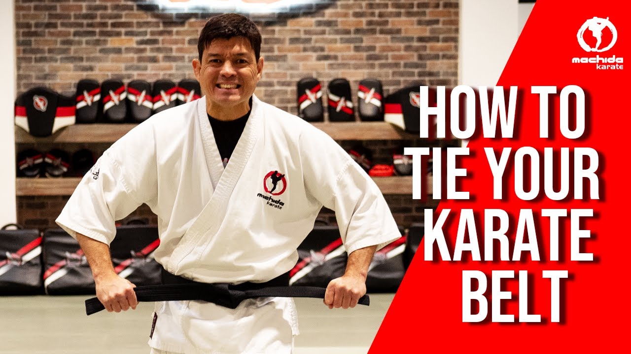 How To Tie Your Karate Belt Youtube