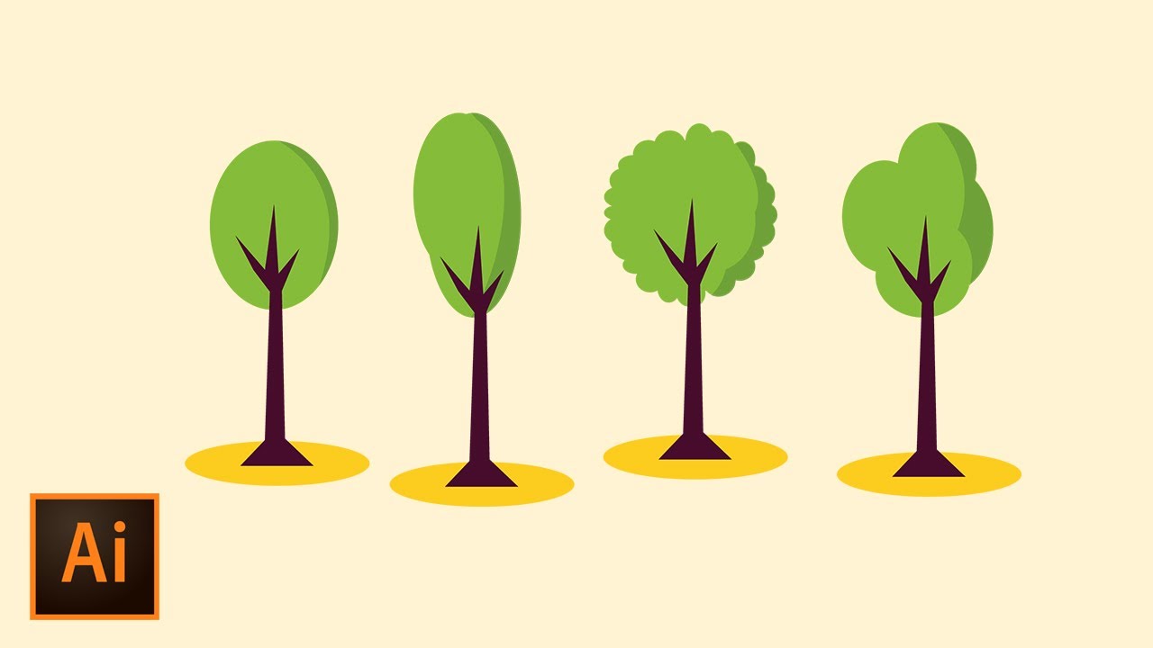 Flat Illustration In Adobe Illustrator Flat Design Tutorial Vector