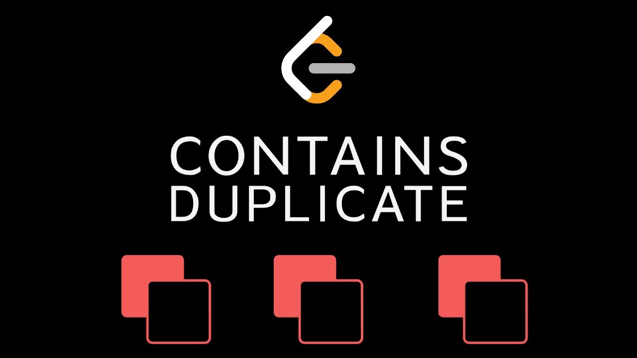 Contains Duplicate Javascript Youtube