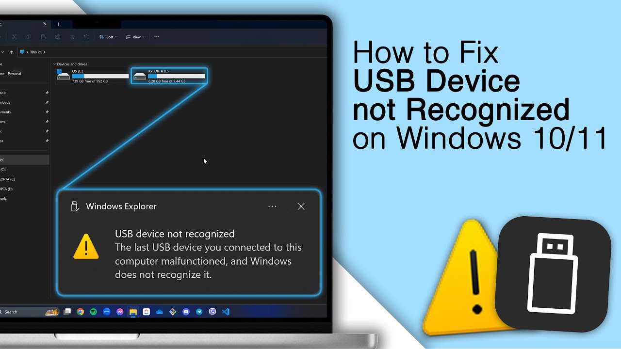 Easy Steps To Fix Usb Device Not Recognized In Windows 10