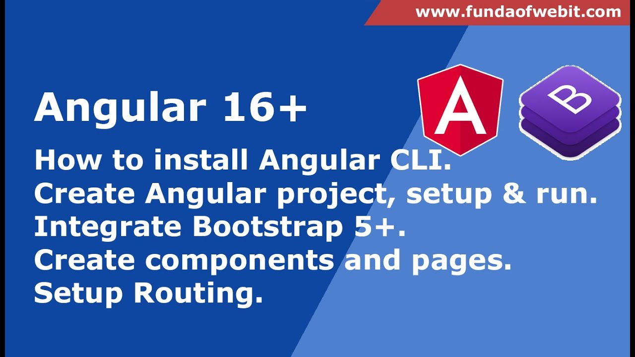 Install Angular 16 Cli Setup Run App Create Pages Components